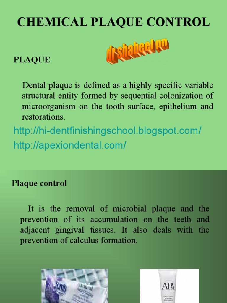 Chemical Plaque Control1 | PDF | Bacteria | Chemistry