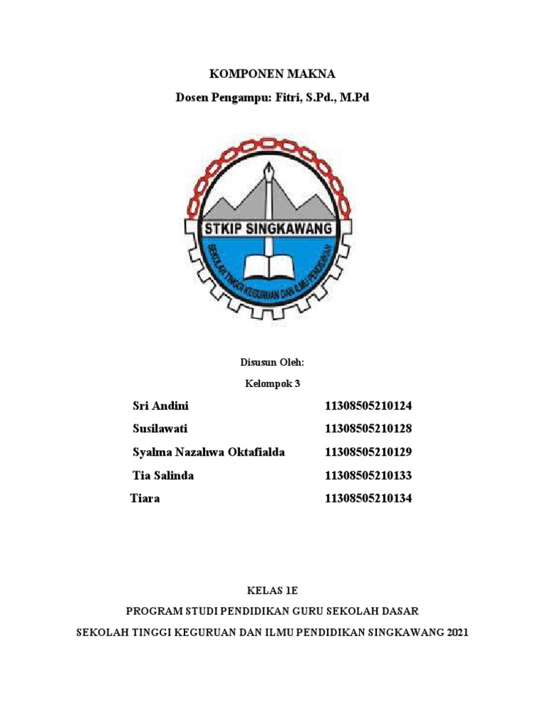 Komponen Makna Kel3 (1) Salinan | PDF