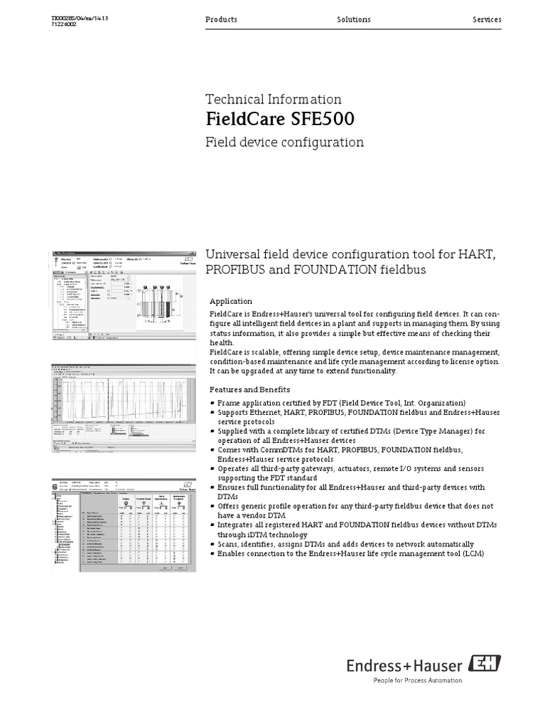 Fieldcare Sfe500: Technical Information Field Device Configuration | PDF | Windows 7 | Microsoft ...
