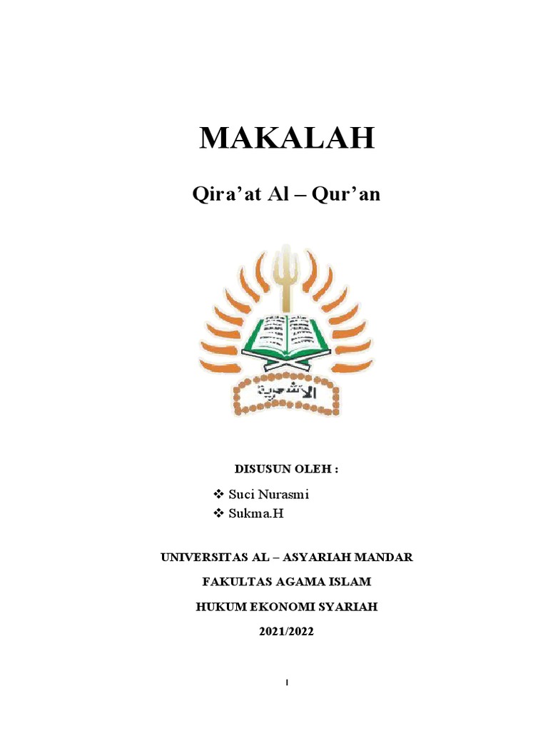 Makalah Qiraat | PDF | Agama & Spiritualitas