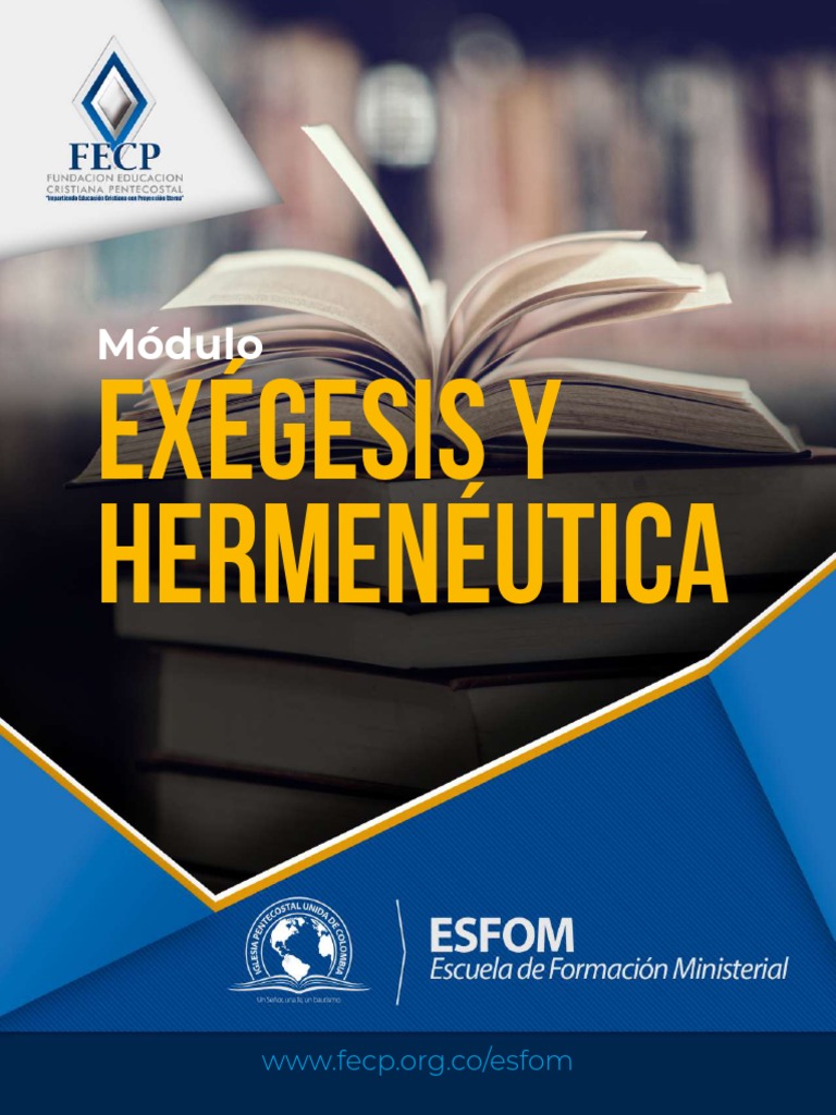 Modulo Exegesis y Hermeneutica12 | PDF | Hermenéutica | Oración (Lingüística)