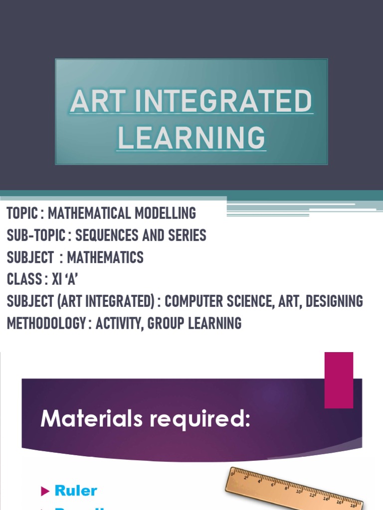 Art Integration in Arithmetic Progression | PDF | Mathematics