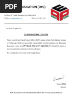 Vansh Tomar: Links Internship and Training | PDF | Computer Engineering | Software Development