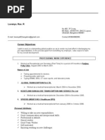 Dr. B. D. Narayana CV | PDF | Reserve Bank Of India | Business