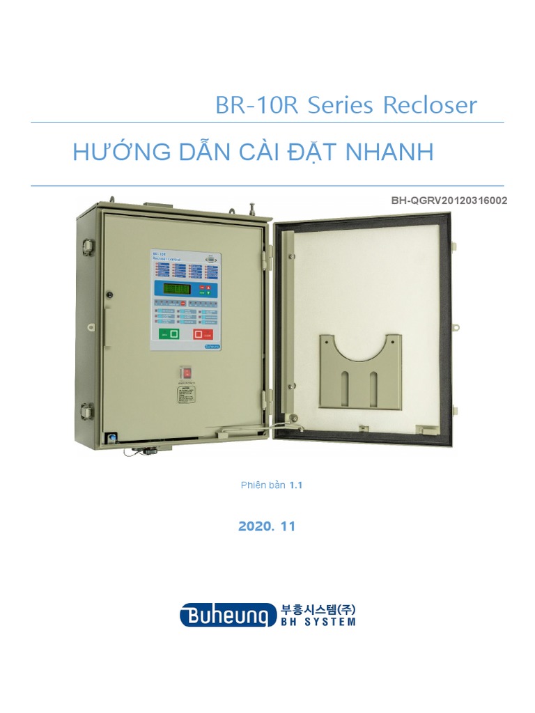 2.Hướng Dẫn Cài Đặt Nhanh Tủ Điều Khiển BR-10R BH-QGRV210316002 | PDF