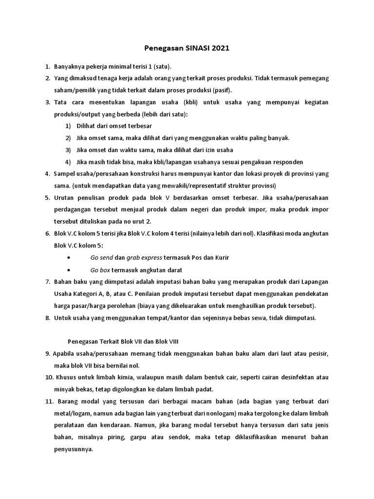 Penegasan SINASI dan SKSJ 2021 | PDF