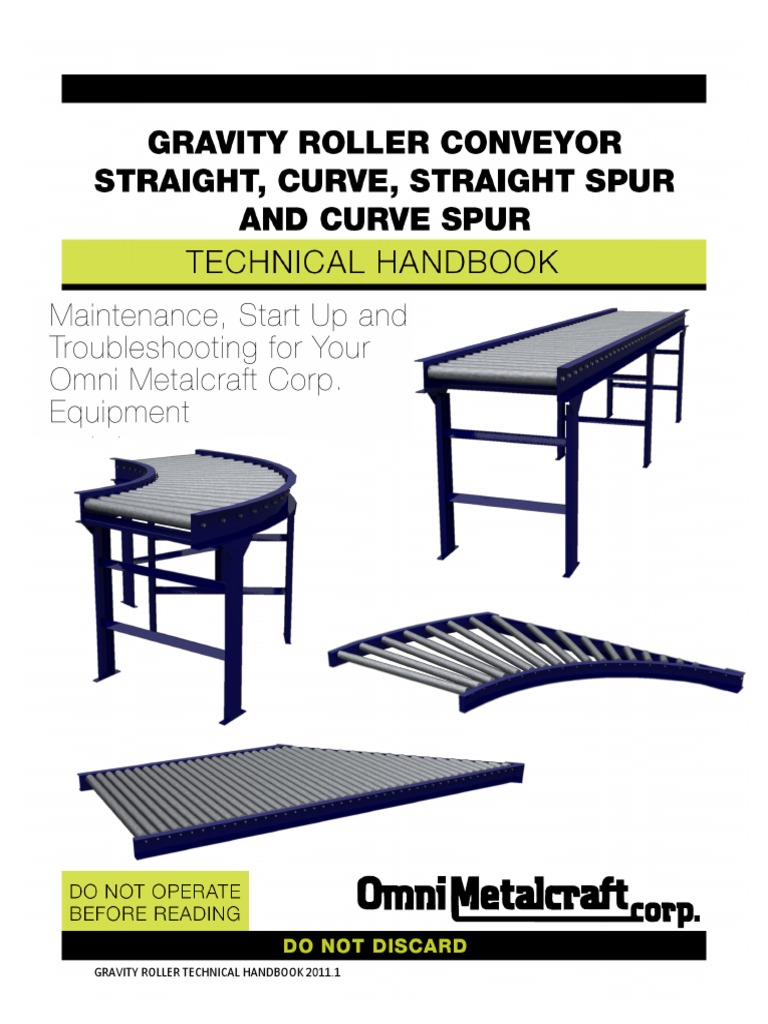 Gravity Roller Conveyor Handbook 2011 | PDF | Screw | Safety