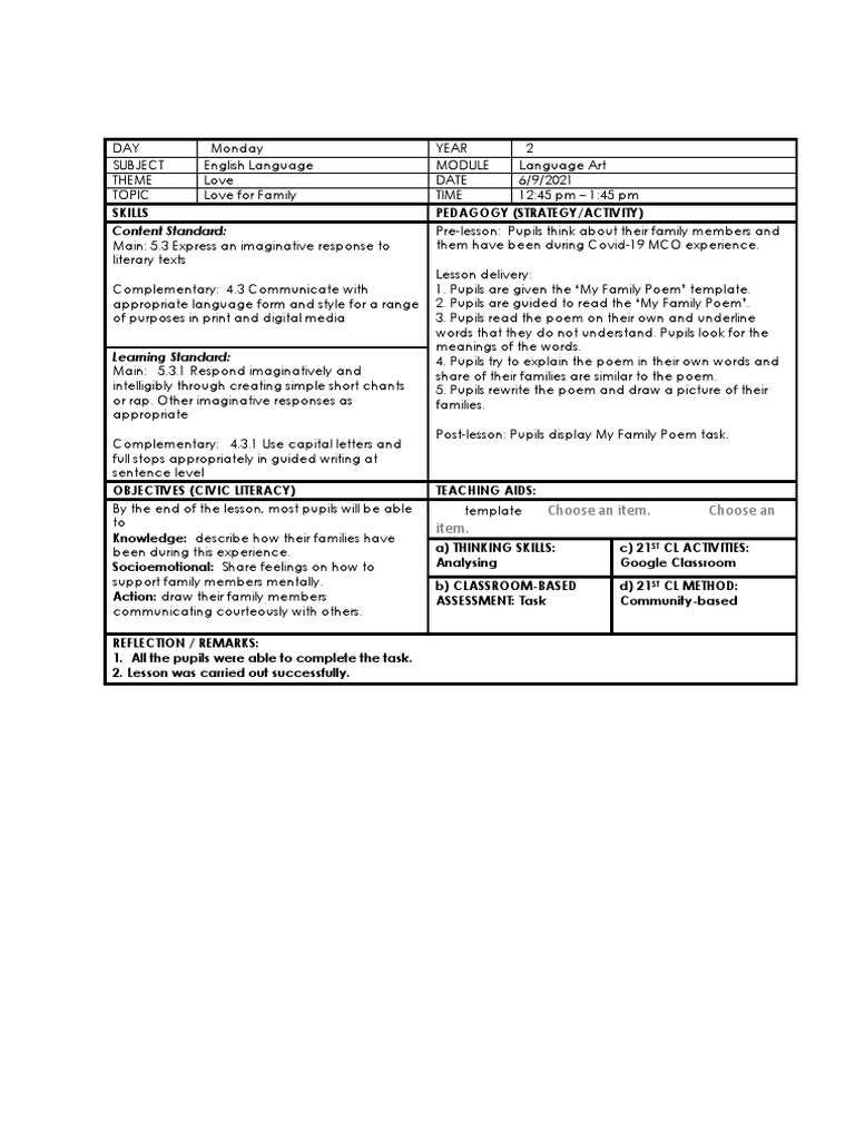 YEAR 2 English | PDF | Poetry | Teachers