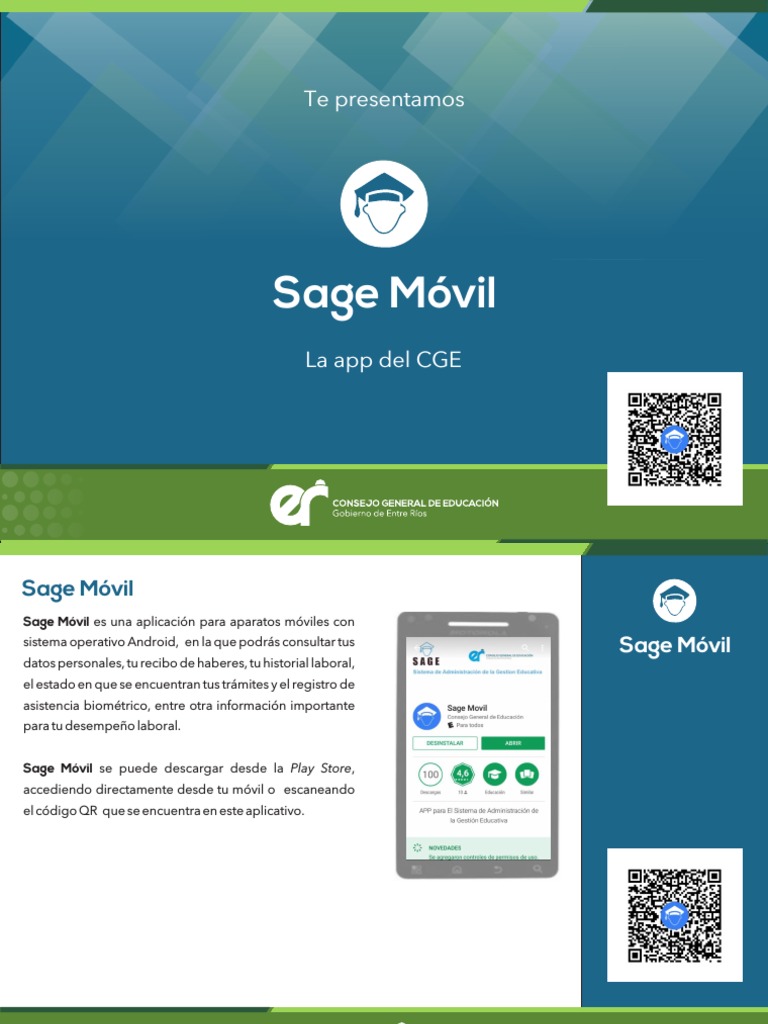 Sage Móvil: Acceso y Funciones | PDF | Google Play | Software
