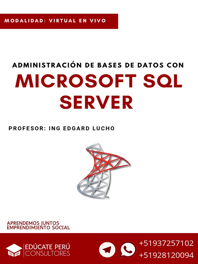 Curso SQL Server para Ingenieros | PDF | Servidor SQL de Microsoft | SQL