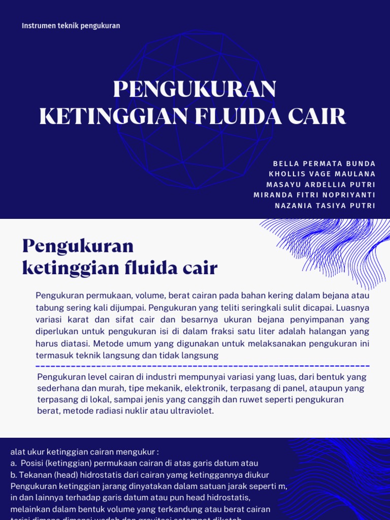 Pengukuran Ketinggian Fluida Cair | PDF