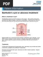 Marsupialization of Bartholin Cyst and Abscess - ACOG 2023 | PDF ...