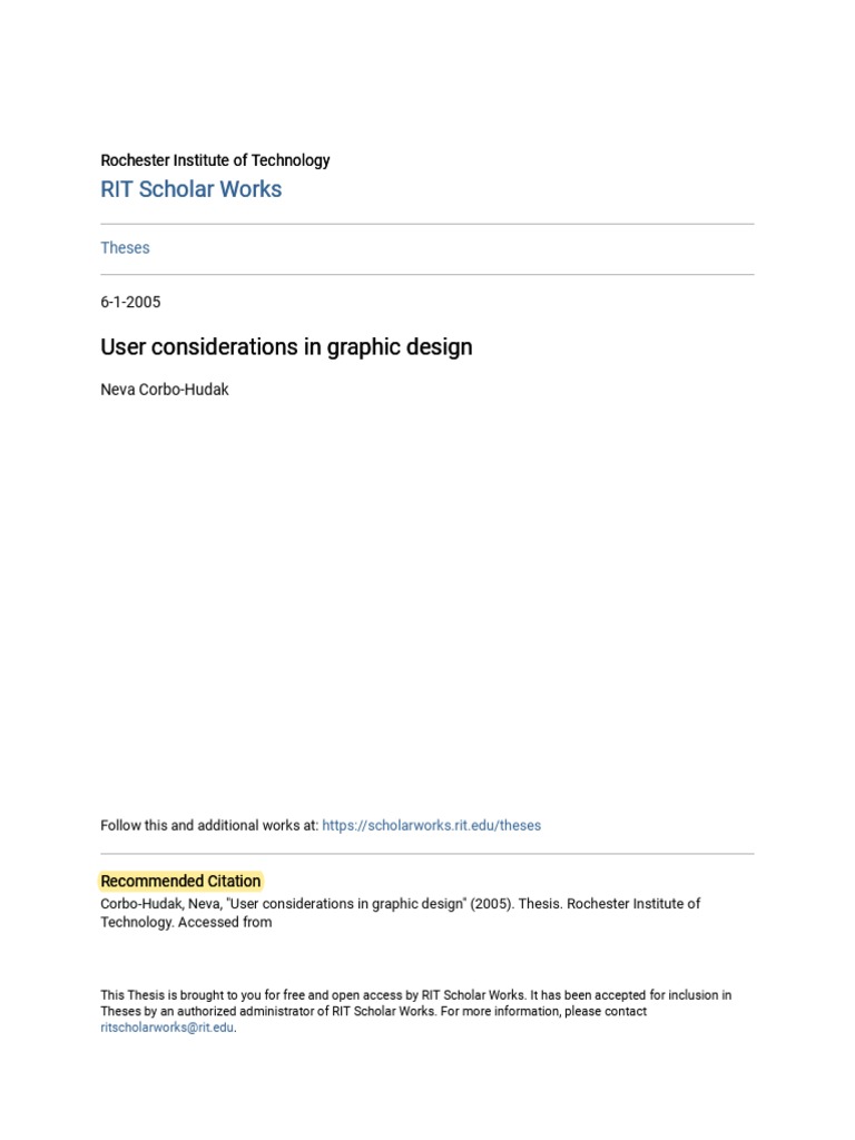 User-Centered Graphic Design Guide | PDF | Usability | Design