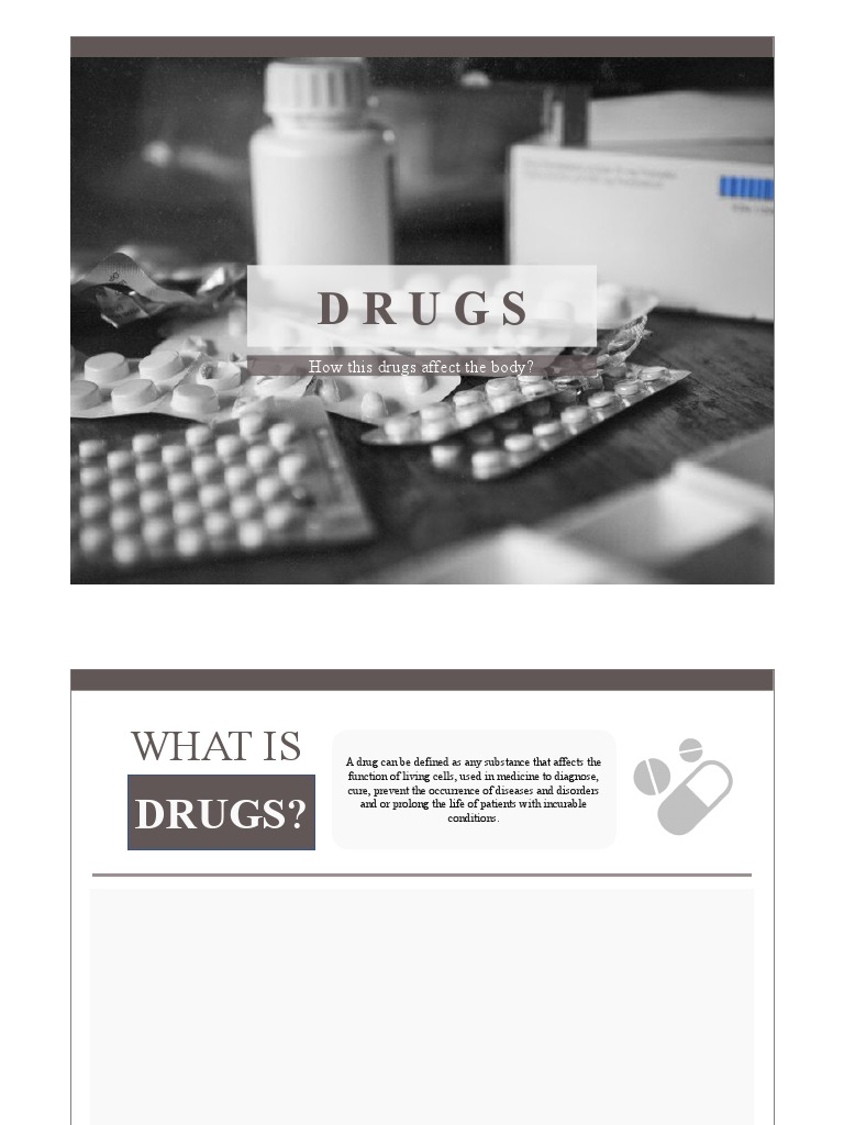 Drugs: How This Drugs Affect The Body? | PDF | Self-Improvement