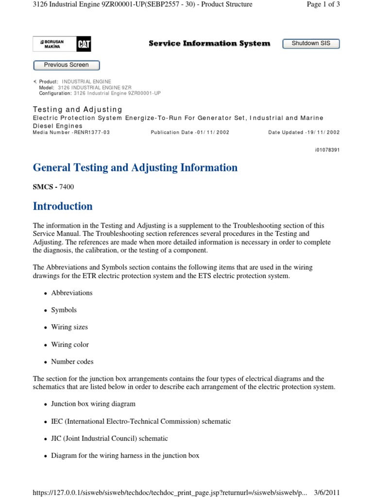 General Testing and Adjusting Information | PDF | Electrical Wiring ...