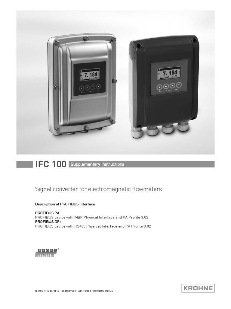 IFC 100 IFC 100 IFC 100 IFC 100: Signal Converter For Electromagnetic Flowmeters | Download Free ...
