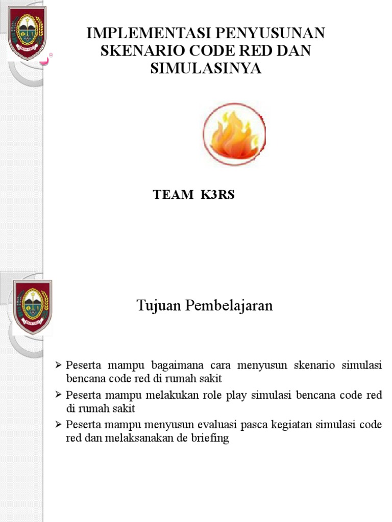 HERU.D - Penyusunan Skenario Code Red Dan Simulasinya | PDF