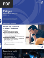 Fatigue Management Toolbox Talk | PDF | Occupational Safety And Health ...