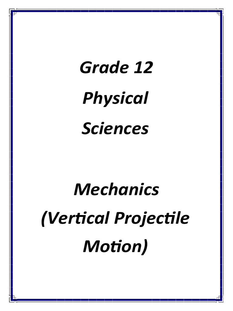 Grade 12 Physical Sciences | PDF | Gravity | Force