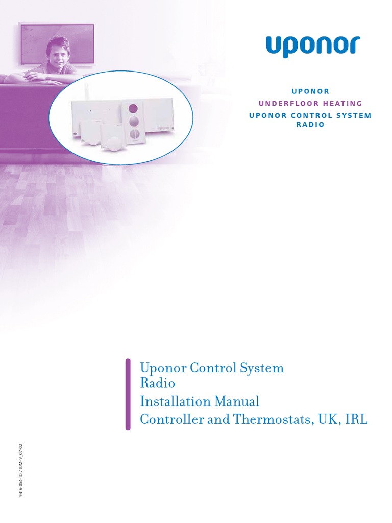 Uponor Control System Radio Installation Manual Controller and ...