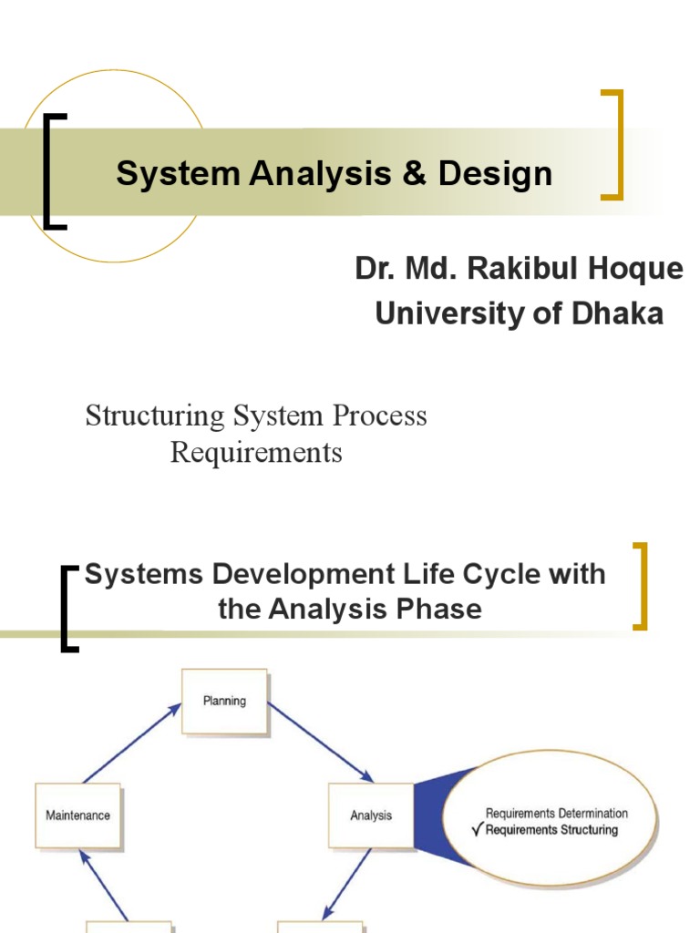 System Analysis & Design: Structuring System Process Requirements | PDF | Information Technology ...