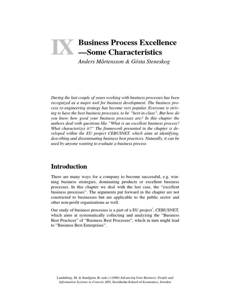 Process Excellence | PDF | Business Process | Customer