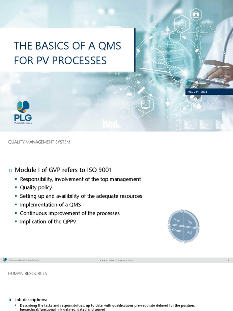 The Basics Of A Qms For Pv Processes Pdf Audit Pharmacovigilance