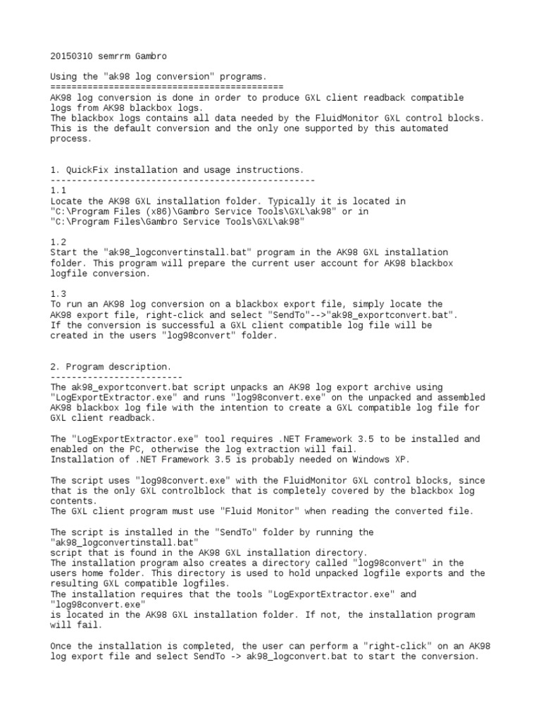 Readme Logconvert | PDF | Computer File | Directory (Computing)