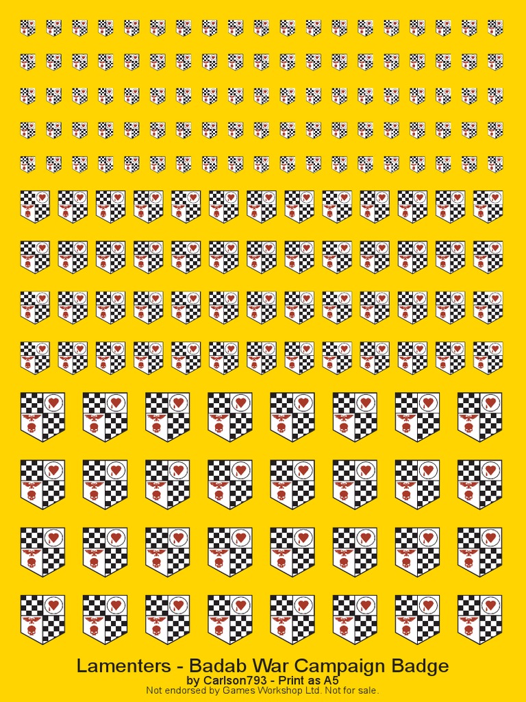 Lamenters Campaign Badge - Badab War Era | PDF