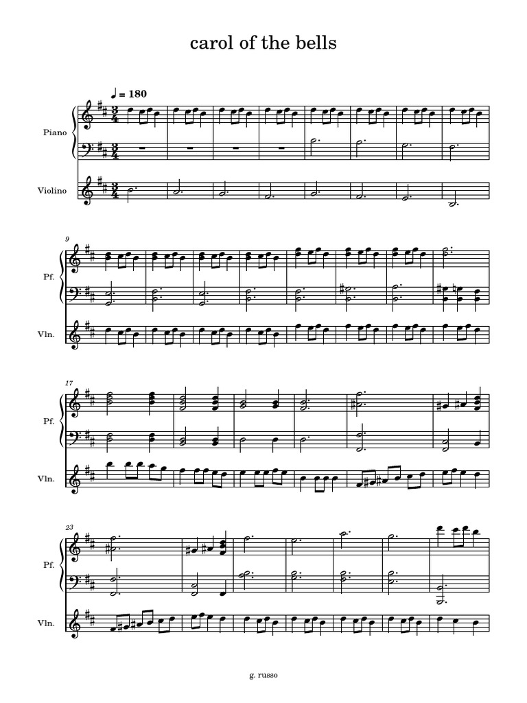 Carol of The Bells | PDF