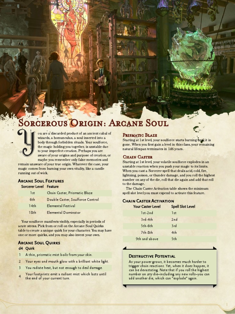Arcane Soul v4 | PDF | Role Playing Games | Fantasy Role Playing Games