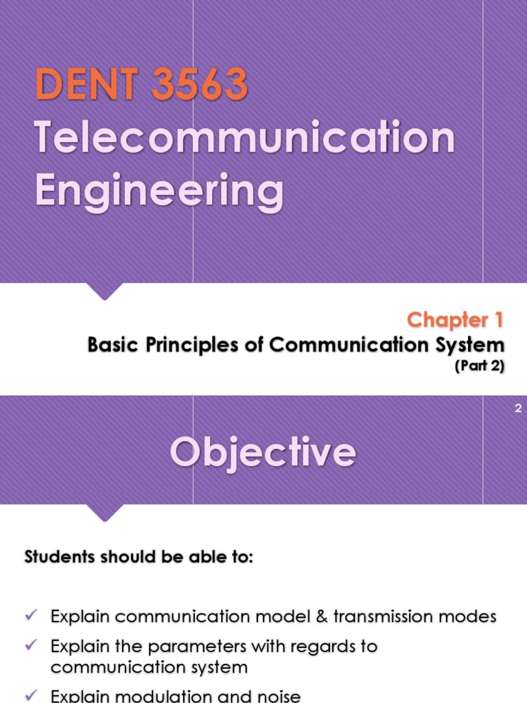 DENT 3563: Telecommunication Engineering | PDF | Signal To Noise Ratio | Bandwidth (Signal ...