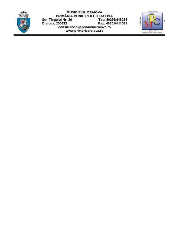 MODEL Adresa Cu Antet 2021 POZA Sediu Temporar | PDF