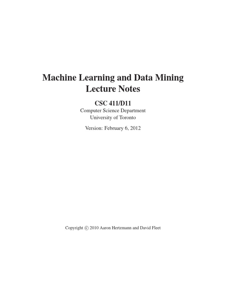 Data Mining Notes | PDF | Machine Learning | Regression Analysis