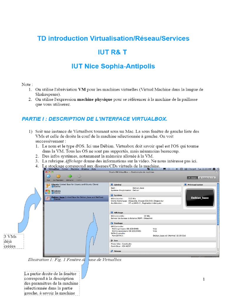TD Introduction Virtualisation - Réseau - Services IUT R& T. IUT Nice Sophia-Antipolis - PDF ...
