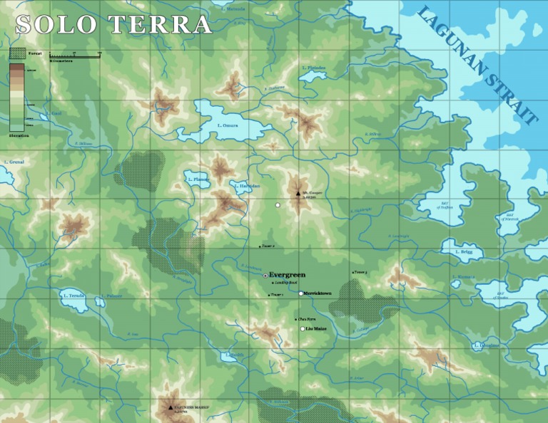 Geographic Features and Elevations Map | PDF