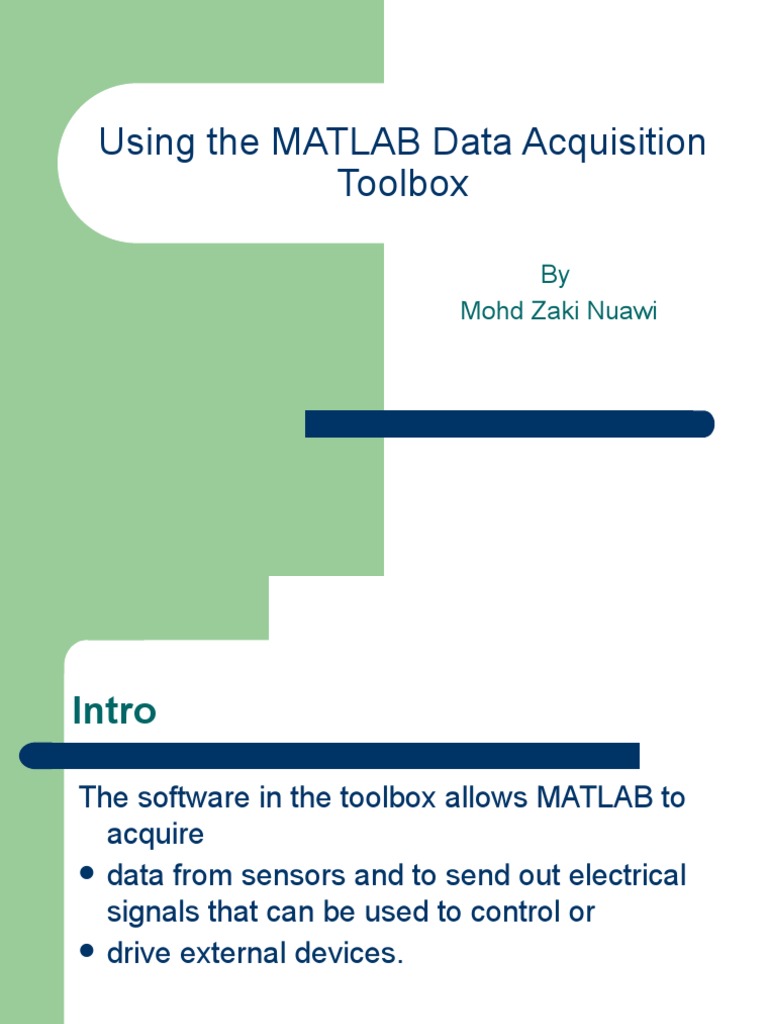 Using The MATLAB Data Acquisition | PDF | Data Acquisition | Fast Fourier Transform