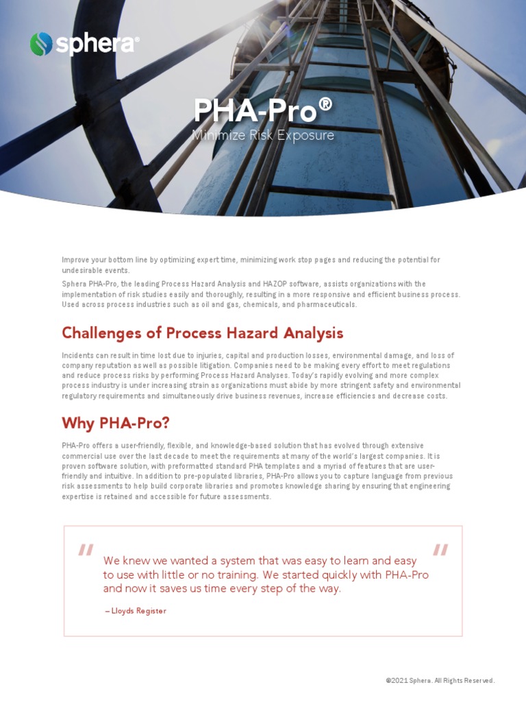 PHA-Pro: Challenges of Process Hazard Analysis | Download Free PDF ...