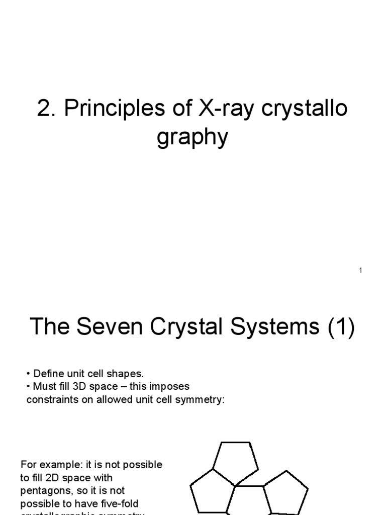 Principles of X-Ray Crystallography | PDF | Mineralogy | Crystal Structure