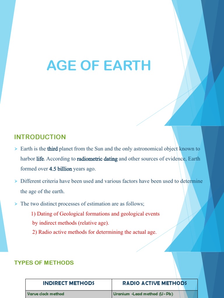 Age of Earth | PDF | Earth | Sedimentary Rock
