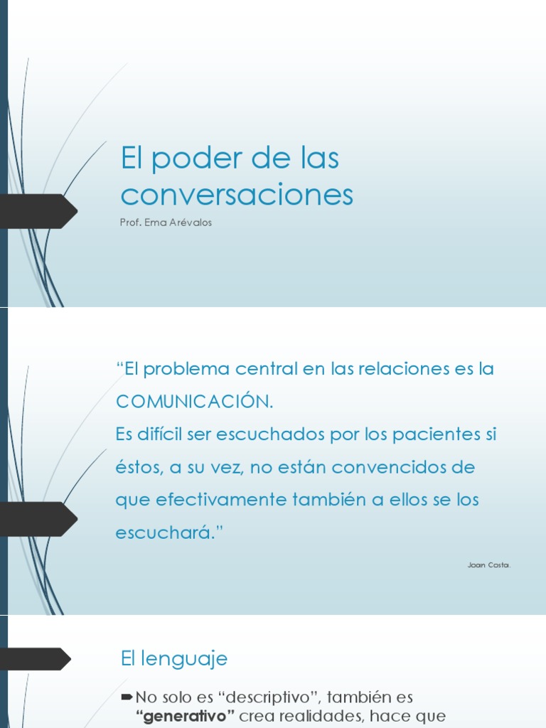 El Poder de Las Conversaciones | PDF | Comunicación | Tolerancia