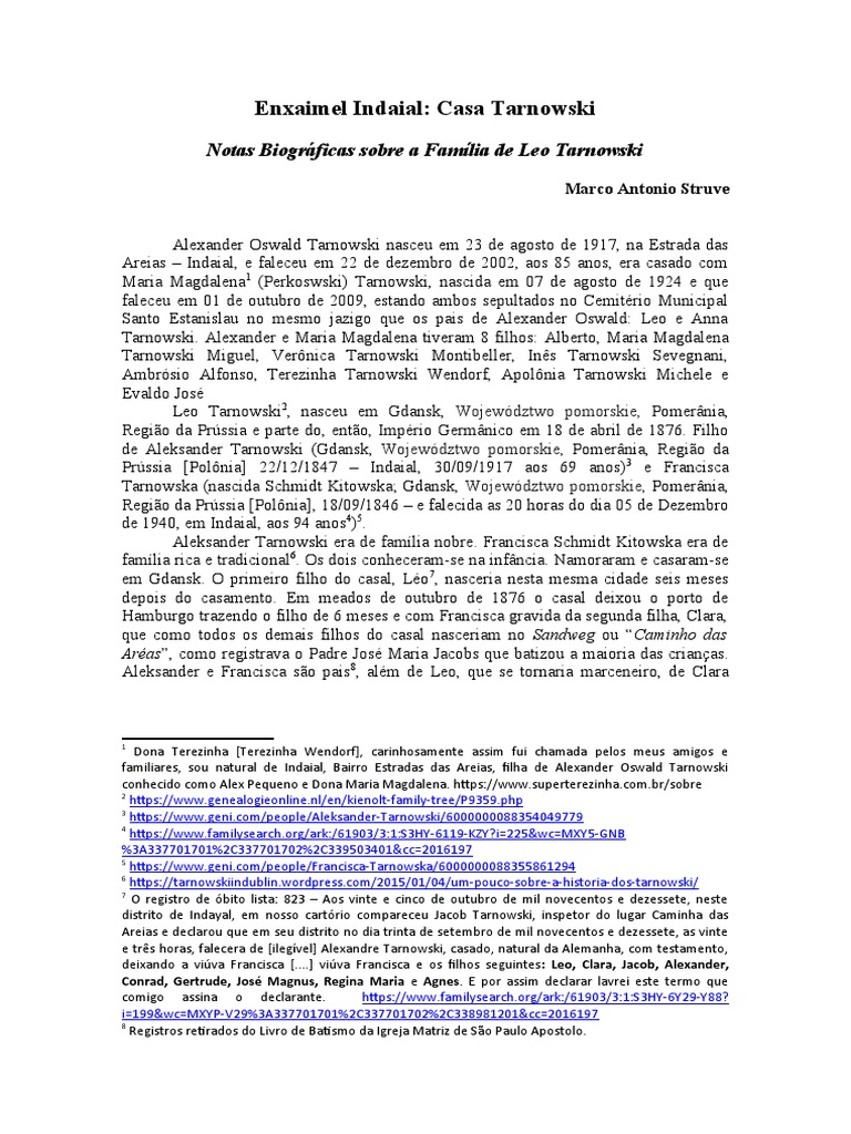 Casa Tarnowski - Versão Struve | PDF | Alemanha | Política mundial