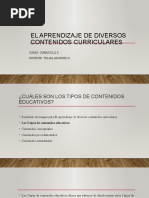 Contenidos Conceptuales, Procedimentales y Actitudinales | PDF | Aprendizaje | Comportamiento