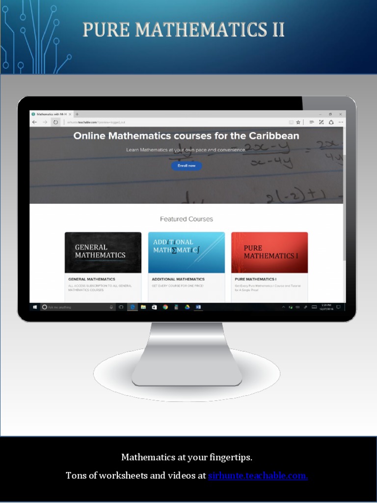 CAPE Unit 2 Pure Maths Notes | PDF | Complex Number | Matrix (Mathematics)