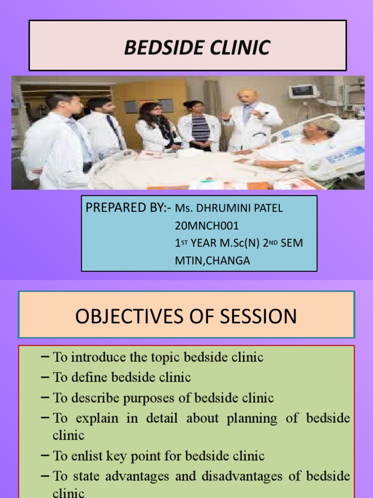 BEDSIDECLINIC | PDF | Nursing | Teaching Method