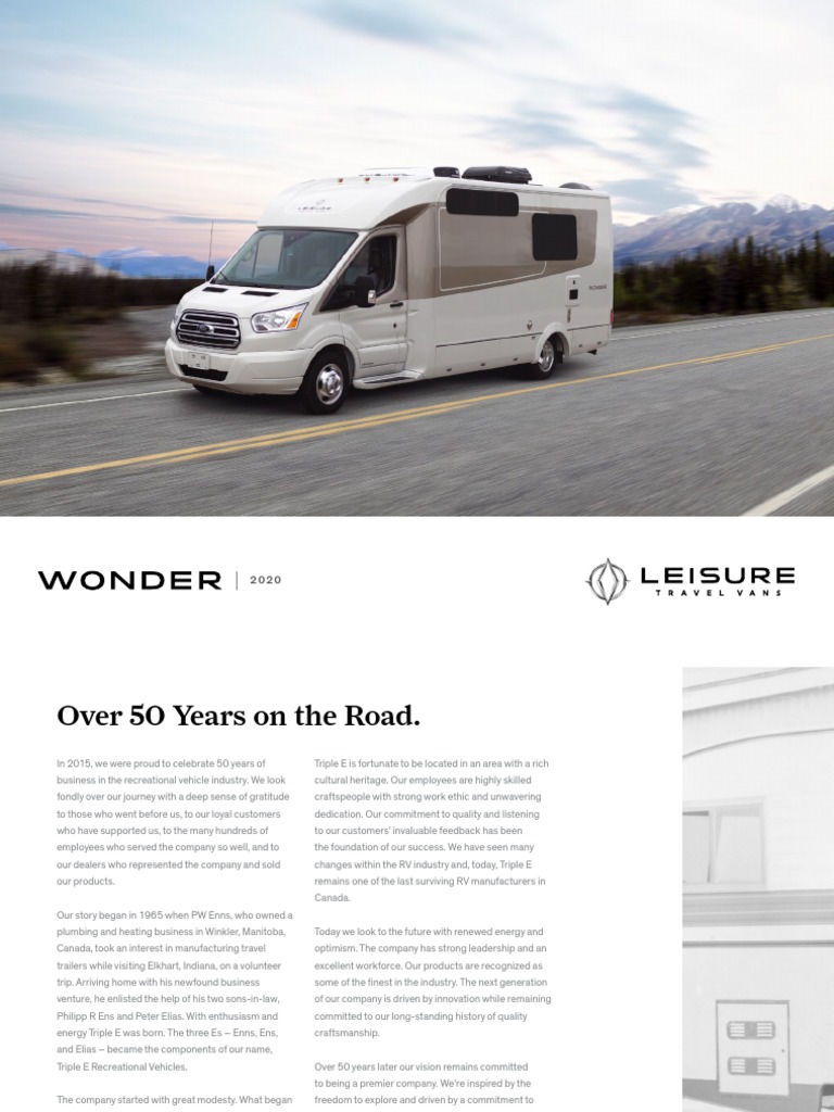 2020 Wonder | PDF | Recreational Vehicle | Refrigerator
