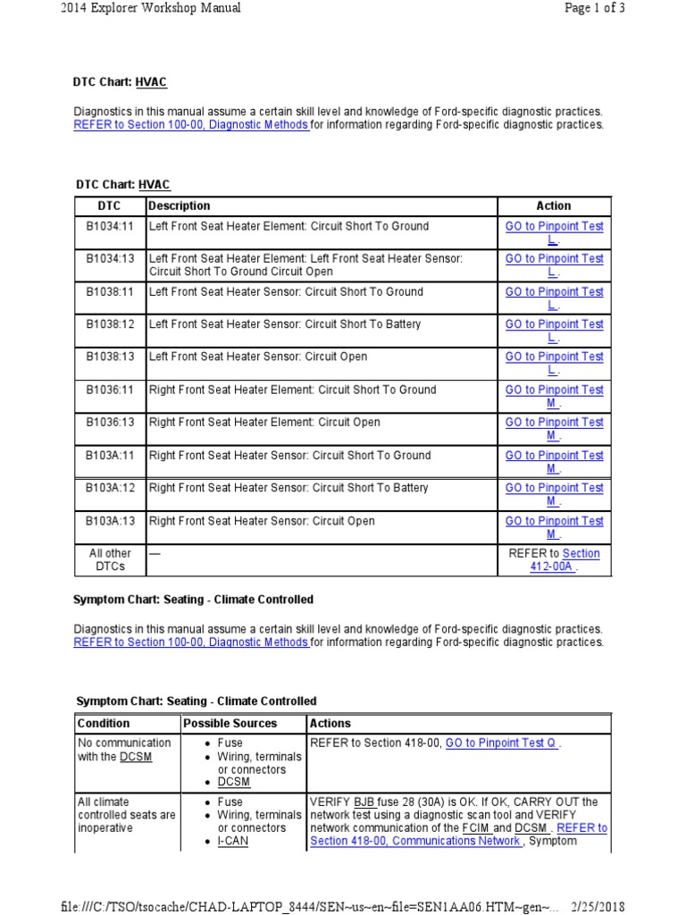 DTC Chart: HVAC | Download Free PDF | Duct (Flow) | Manufactured Goods