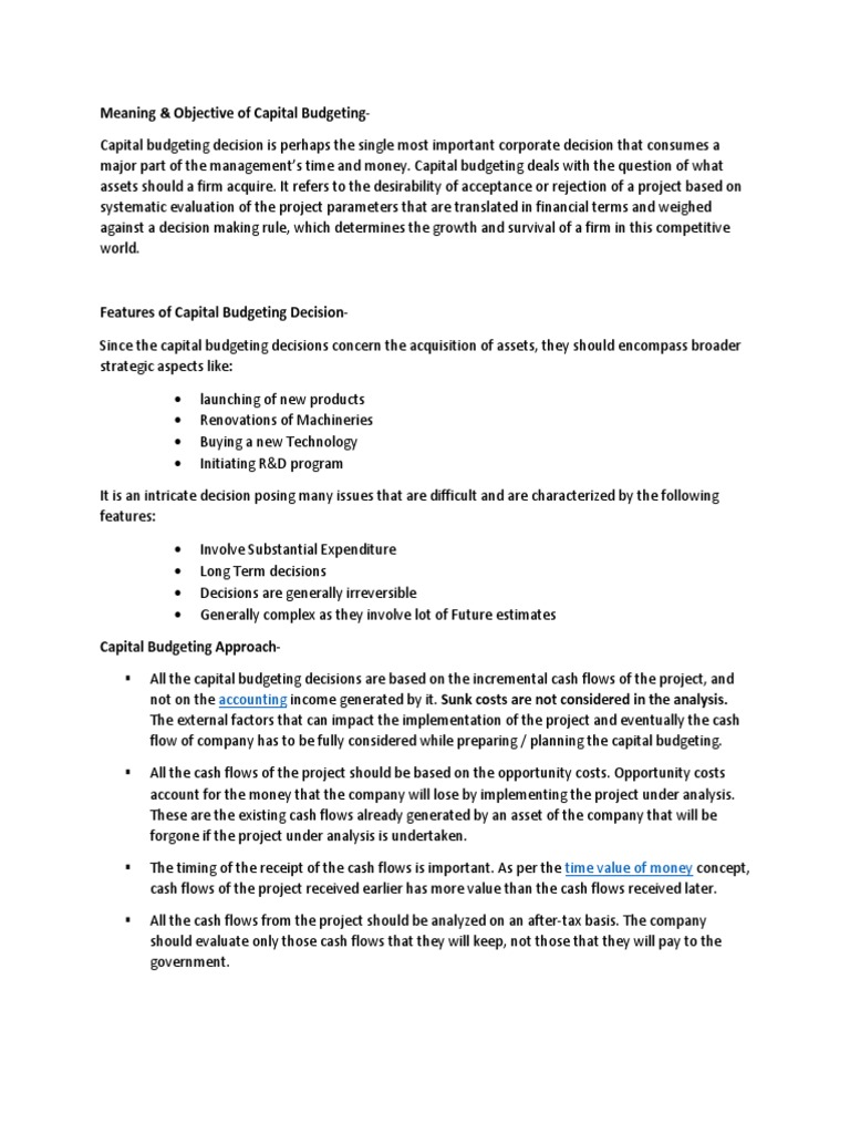 ITC Case | PDF | Net Present Value | Internal Rate Of Return
