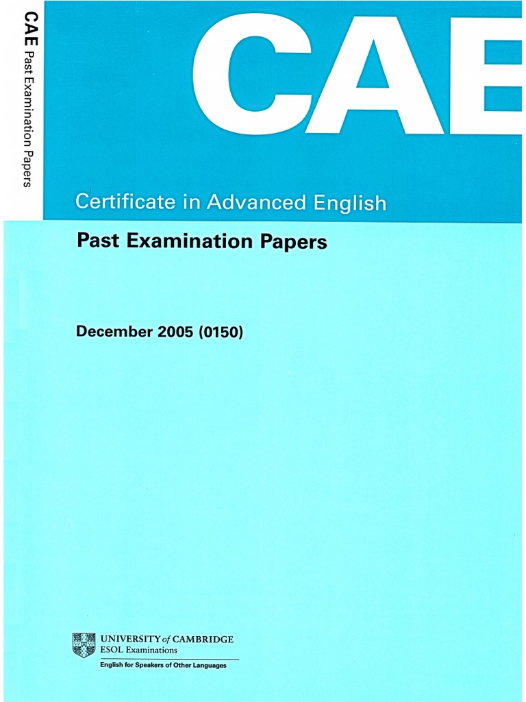 CAE December 2005 | PDF