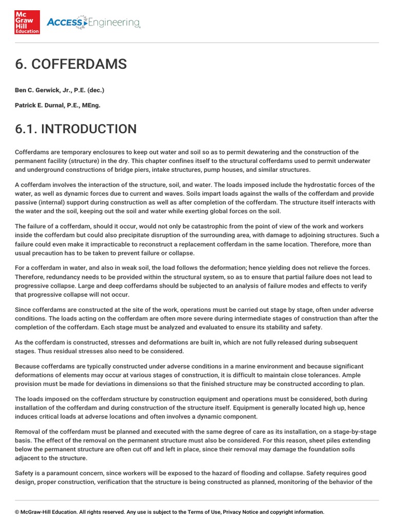 Cofferdams | PDF | Deep Foundation | Buckling